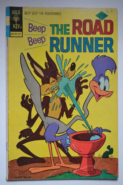 BEEP BEEP THE Road Runner # 51 Warner Bros. July 1975 G/VG Gold key ...