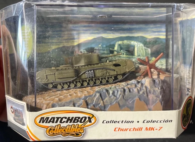 MATCHBOX COLLECTIBLES-1/72 WWII Churchill Mk7 Tank W/ Display Case ...