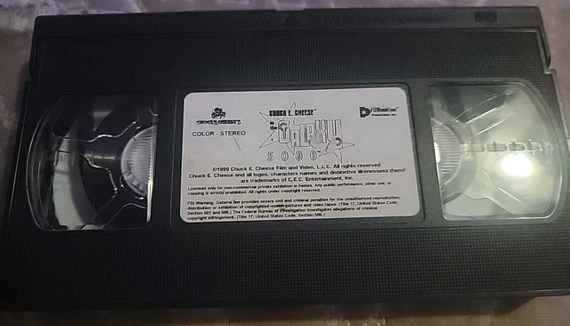 CHUCK E. CHEESE In The Galaxy 5000 A Real Cheesy Space Adventure VHS ...