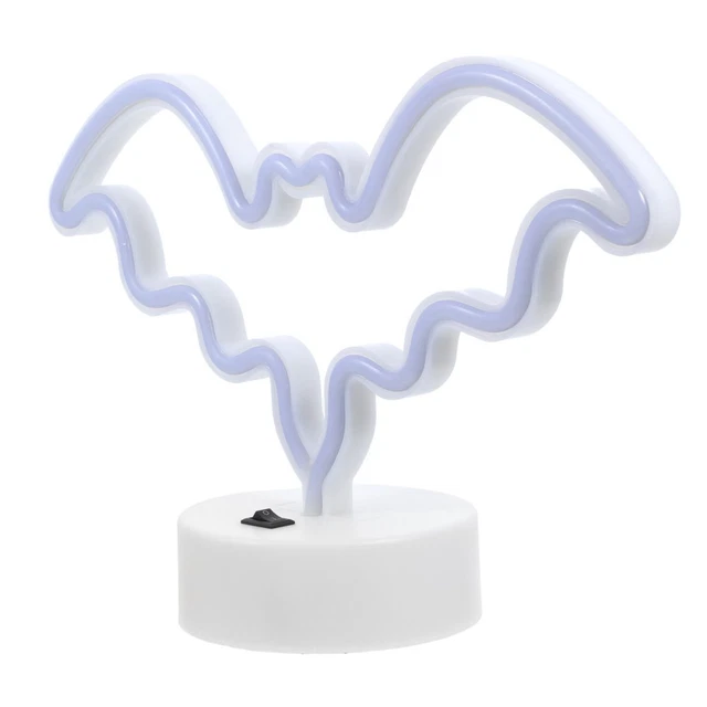 3 PCS BAT Shape Hollow Night Lamp Control Decorative Light for Bedroom ...