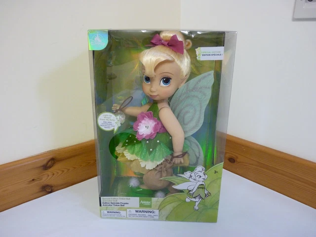 DISNEY ANIMATORS TINKER Bell Doll Special Ed Light up wings Fairy ...