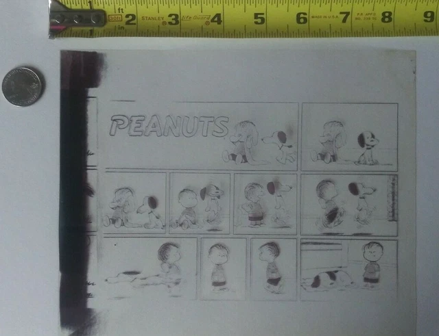 CHARLIE BROWN SNOOPY Peanuts Sunday Model Sheet Transparency Vintage ...