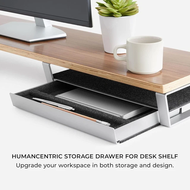HUMANCENTRIC MONITOR STAND Riser Drawer - Optional Drawer Desk Shelf, £ ...