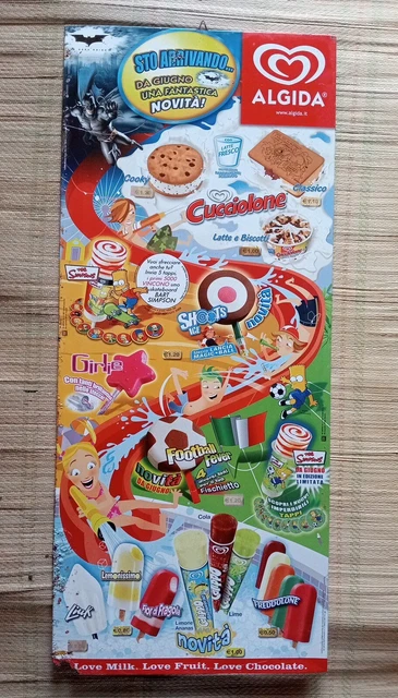 ALGIDA TABELLA COLLEZIONE Listino 2008 - Difetti In Evidenza Vedi Foto ...