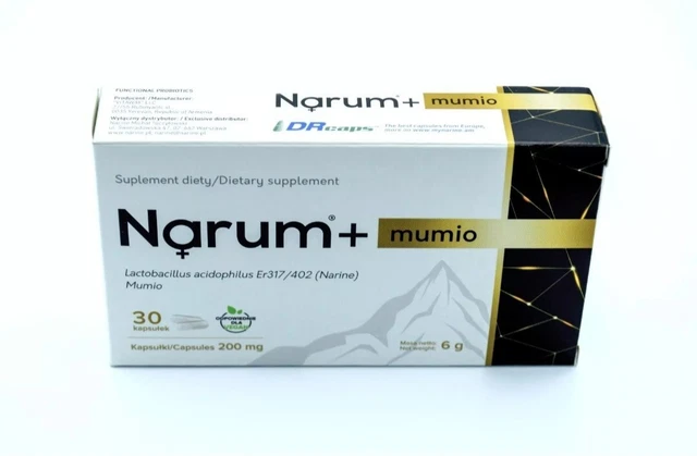 NARUM NARINE+MUMIO 200MG, 30capsules, Lactobacillus Acidophilus £19.90 ...