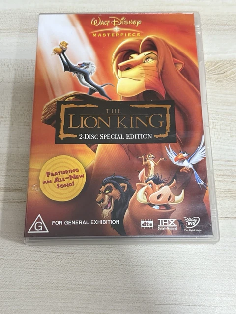 THE LION KING (2 Disc Special Edition, DVD, 1994)Region 4 (AUS, NZ) WALT DISNEY $14.99 - PicClick AU