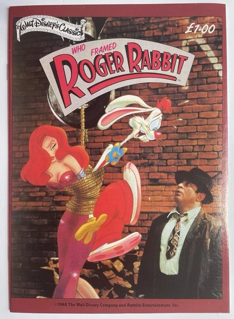 MARVEL WALT DISNEY Classics Who Framed Roger Rabbit Comic Adaptation ...