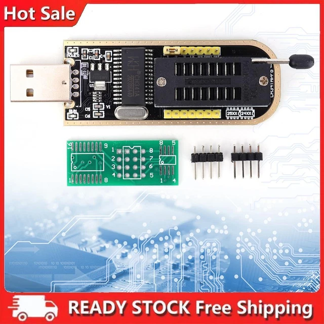 CH341A 24 25 Series Programmer BIOS 8 PIN/16PIN EEPROM Flash BIOS USB ...