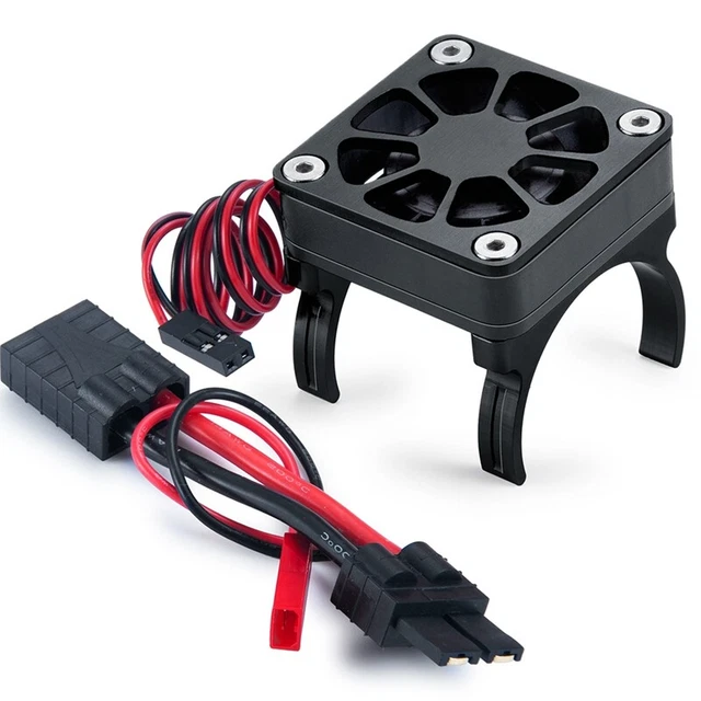 RC CAR MOTOR Radiator Cover Cooling Fan Motor Heatsink Temperature ...