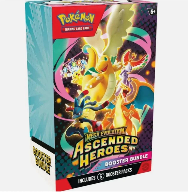 PRESALE POKÉMON ASCENDED Heroes Booster Bundle (6 Packs) $99.00 ...