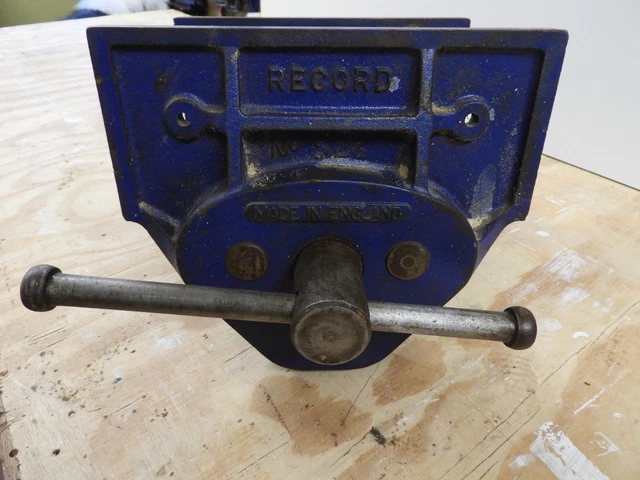 RECORD NO.52 1/2 woodworking vice, good clean condition, 340mm capacity ...