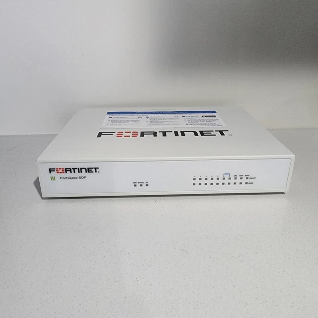 FORTINET FORTIGATE 60F FG-60F Wireless Security Firewall NGFW EUR 407 ...