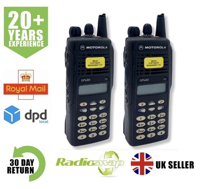 MOTOROLA GP680 862MHZ 4 Watt Talkie Walkie Bidirectionnel Radios 2 EUR ...