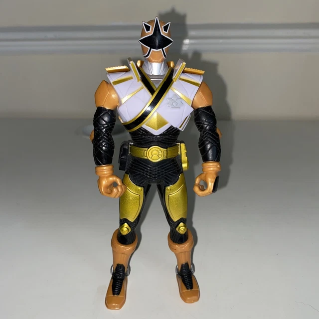 MIGHTY MORPHIN POWER Rangers Samurai Gold Ranger Spin Switch Figure ...
