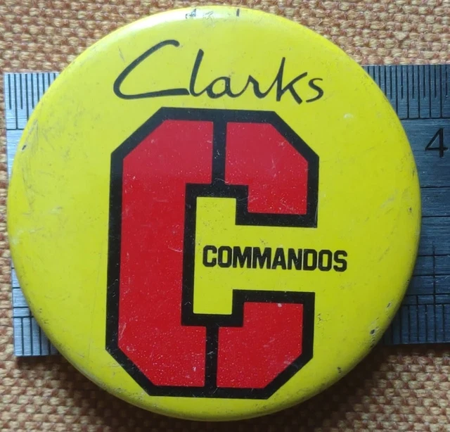 VINTAGE BADGE CLARKS Commandos £2.25 - PicClick UK