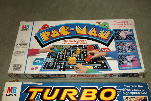 PAC-MAN & SEGA Turbo Arcade Board Game Vintage 80's MB Games $25.59 ...