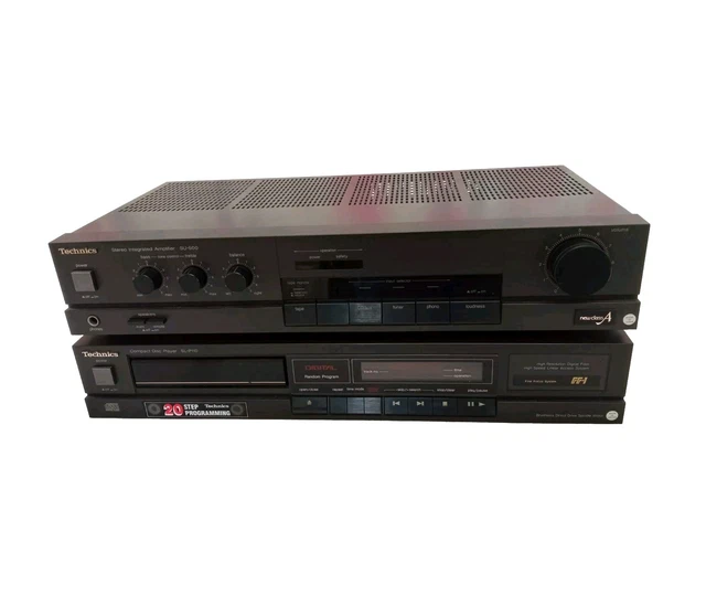 TECHNICS SU-500 HIFI Amp Amplifier + Technics SL-P110 CD Player ...
