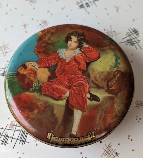VINTAGE MASTER LAMBTON Wilkins Red Boy Toffee Tin A S Wilkin England ...