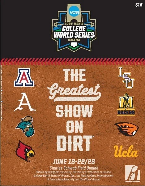 2025 MENS COLLEGE World Series Cws Program Lsu Championship Game ...
