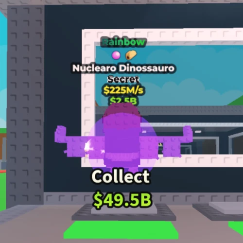 RAINBOW SECRET NUCLEARO Dinossauro 225M/S Steal A Brainrot Secret ...