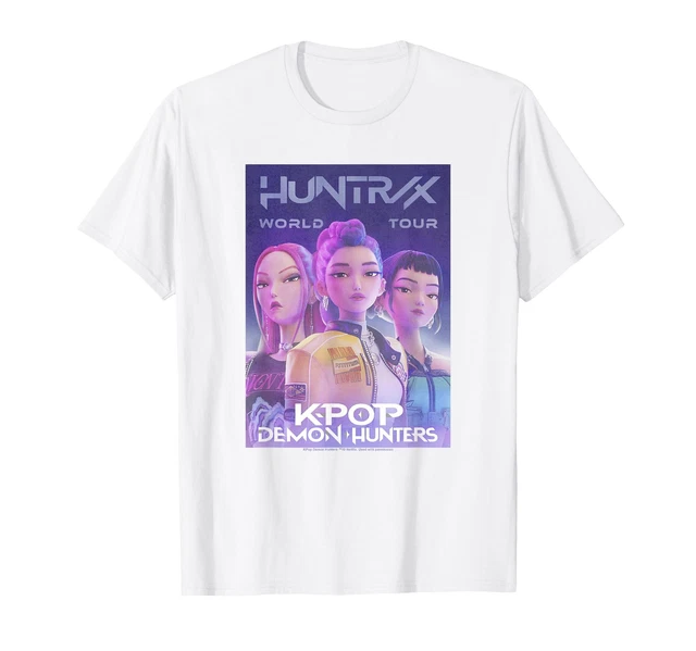 KPOP DEMON HUNTERS Huntrix Huntr/X World Tour Billboard T-Shirt £23.12 ...