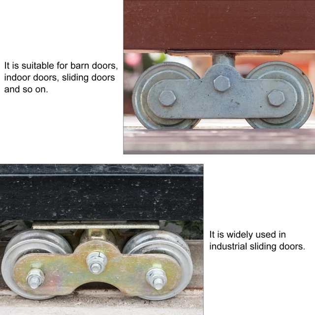 RULLO PER CANCELLO Scorrevole Carrello Ruote Puleggia Della Porta ...
