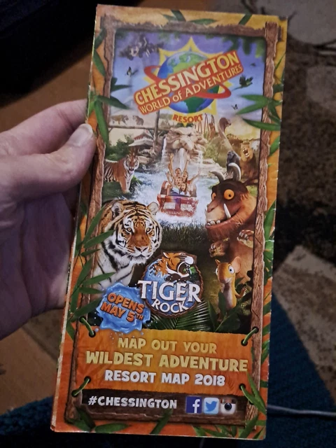 CHESSINGTON WORLD OF Adventures Resort Map 2018 EUR 1,14 - PicClick DE