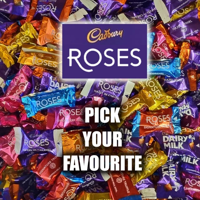 CADBURY ROSES CHOCOLATES Choose Flavour Weight Pick Mix Sweets From Tub ...