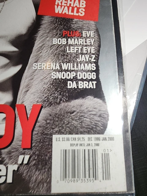 Vibe Magazine Puff Daddy Dec 1999 Jan 2000 Left Eye Olb £31 38