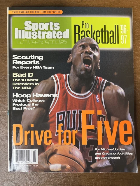 96-97 SPORTS ILLUSTRATED Presents Pro Basketball Michael Jordan Chicago ...