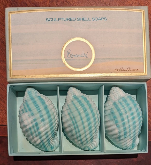 VINTAGE BENANDRE BY Ben Rickert Luxury Perfumed Sculpture Soaps Shell ...