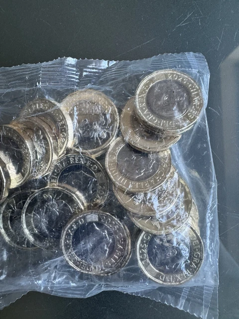 UNCIRCULATED KING CHARLES 2025 £1 Bee Coin Sealed Bag X20 Low Mintage ...