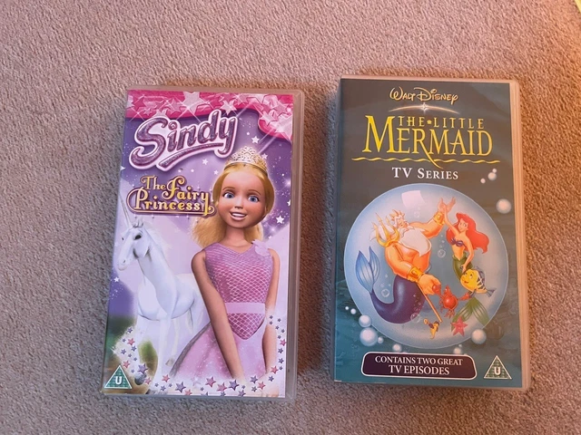 THE LITTLE MERMAID & Sindy The Fairy Princess VHS Video Film Tapes Kids ...