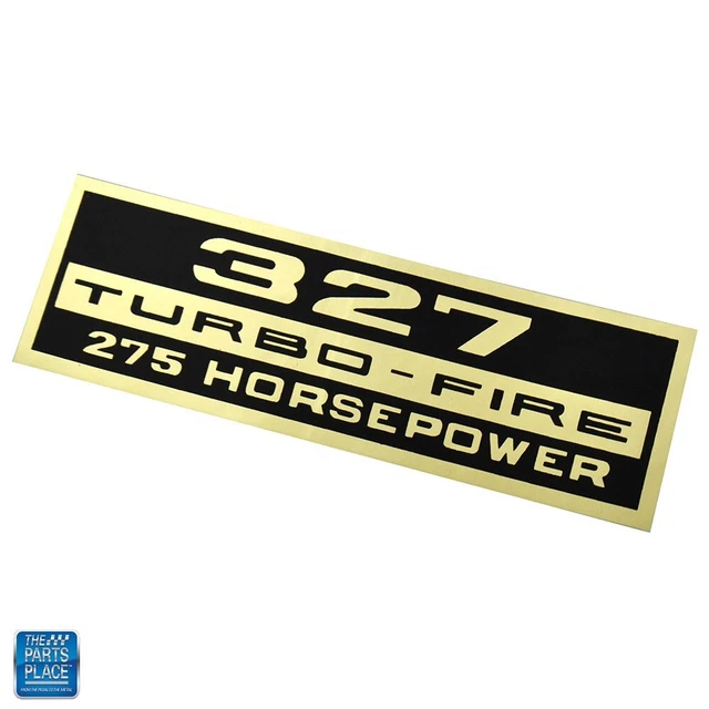 1966 CHEVY CARS 327 Turbo-Fire 275 HP Valve Cover Decal DC0036 GM ...
