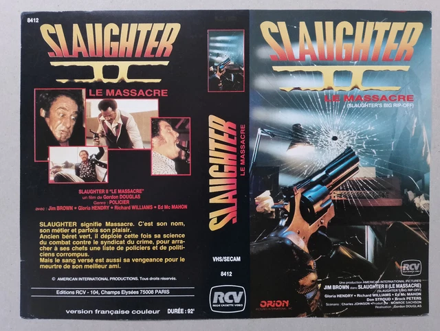 JAQUETTE VHS - Slaughter 2 - Vhs Sleeve - Jim Brown EUR 5,00 - PicClick IT