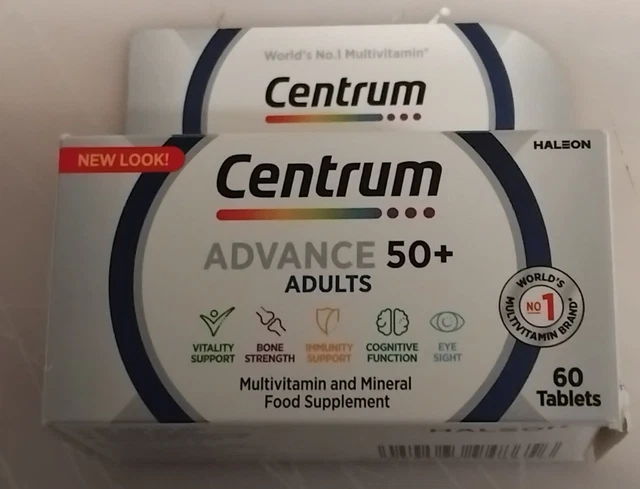 CENTRUM ADVANCE 50 Plus Multivitamins 60 Tablets £9.73 - PicClick UK