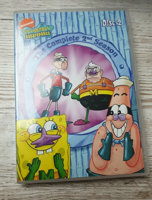SPONGEBOB SQUAREPANTS SERIES 2 DISC 2 DVD Animated TV series Comedy ...
