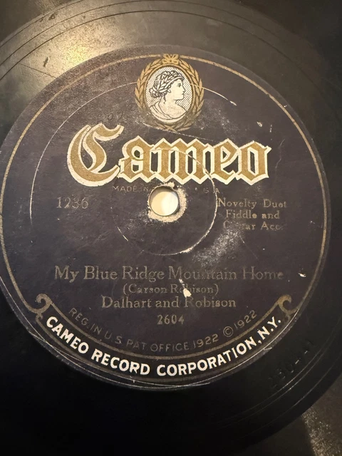 CAMEO 78 RPM Record My Blue Ridge Mountain Home Dalhart and Robison ...