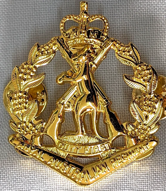 ARMY RAR ROYAL Australian Regiment full size badge uniform slouch hat ...