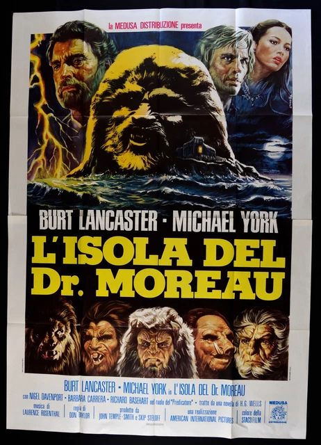 Manifesto LÎle Del Dr Moreau Burt Lancaster Michael York Eur 4011