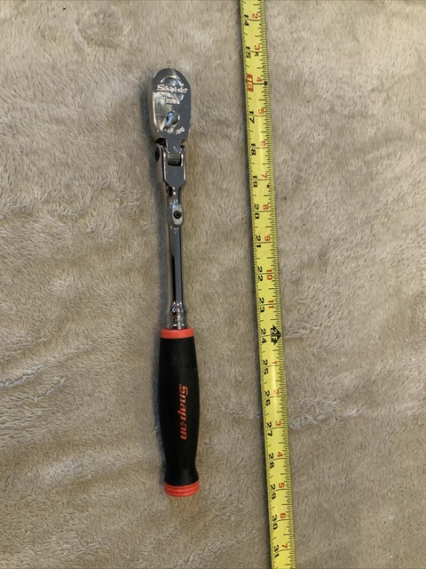 SNAP ON FHX80A Locking Swivel Head Ratchet, 3/8” Drive, Red, Used Once ...