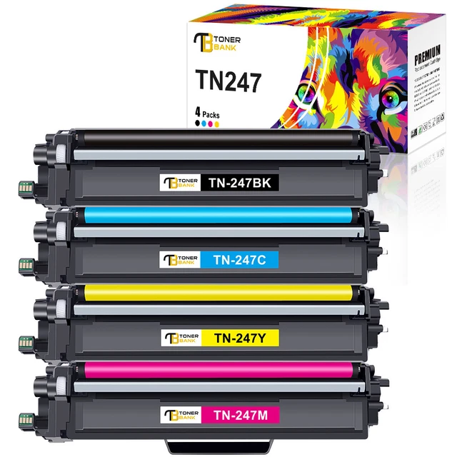 4X TONER FITS For Brother TN247 DCP-L3550CDW DCP-L3510CDW HL-L3210CW HL ...