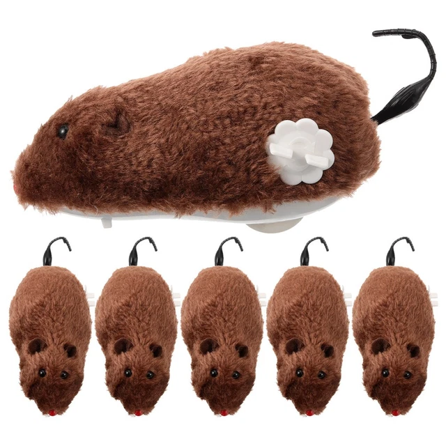 6 PCS WIND Up Plush Clockwork Mouse Toys Cat Toy Pet Supplies $29.21 ...