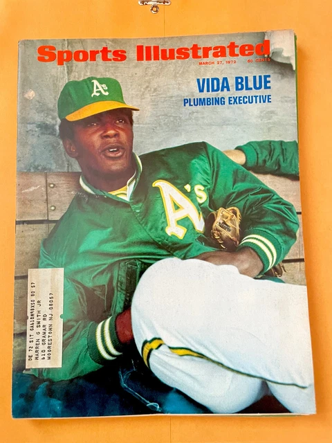 3/27/72 VIDA BLUE Sports Illustrated Oakland A`s EX-NM Condition! $7.99 ...