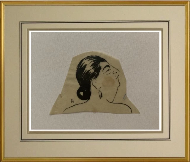 GEORGES GOURSAT DIT SEM (1863-1934) DESSIN ORIGINAL MADAME MAHARANIE ...