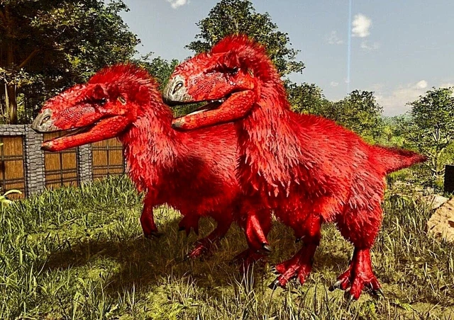ARK SURVIVAL ASCENDED ASA - PVE PC/XBOX/PS5 Yutyrannus. Rouge solide ...