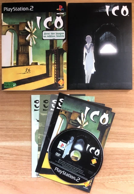 ICO COMPLET BOÎTE Carton Notice Lithographies Sony Ps2 Pal Français Cib ...