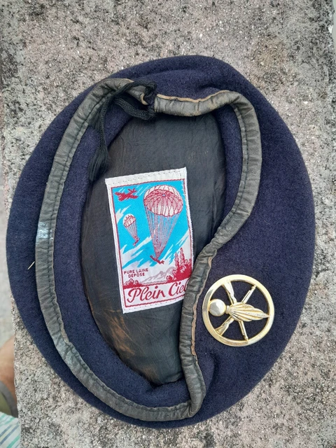 VINTAGE 70S TO 80s French Army Para Infantry Special Commando beret ...