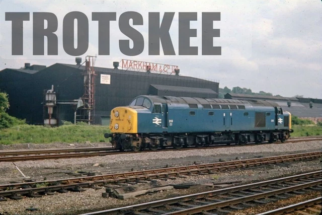 35MM SLIDE BR British Railways Diesel Loco Class 40 D213 Chesterfield ...