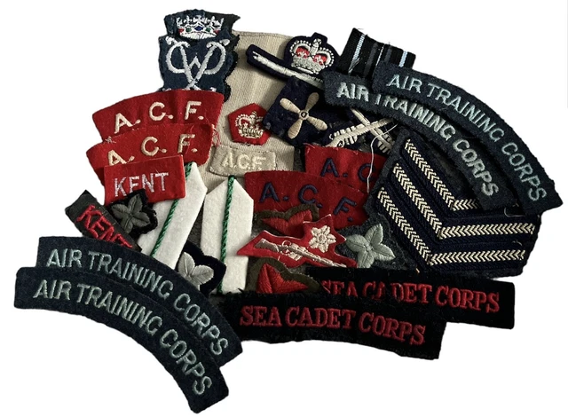 GENUINE 1950/60S BRITISH Military Cadet Forces Army Sea Air Patch ...